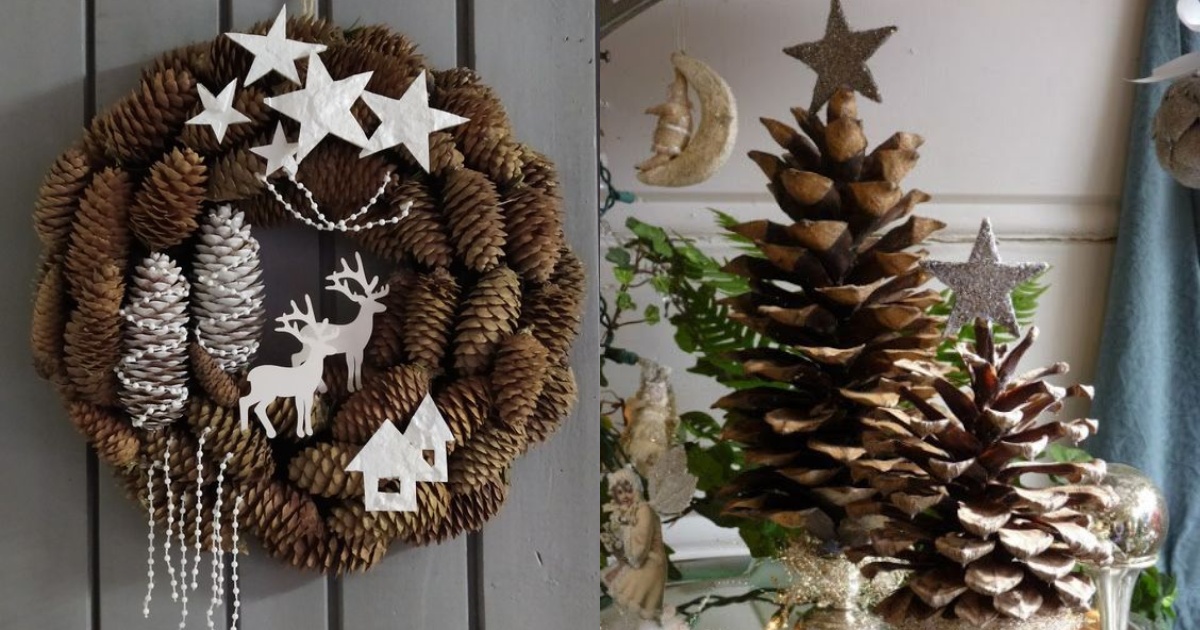 Novogodišnji ukrasi od šišarki